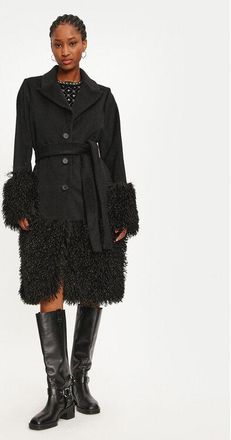 Twin-Set Wollmantel 242TT2400 Schwarz Regular Fit