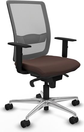 Piqueras y Crespo Haches Arbeitsstuhl mit 1D-Armen, h&ouml;henverstellbare Lendenwirbelst&uuml;tze, ausgestattet mit 5 Positionen und eingespritztem Schaum. Mit Rollen von 65 mm 