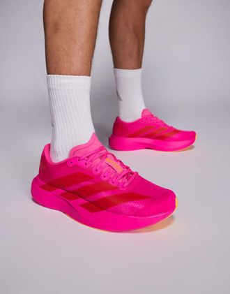 adidas adidas Running - Adizero EVO SL - Sneaker in Pink und Rot, exklusiv bei ASOS-Rosa