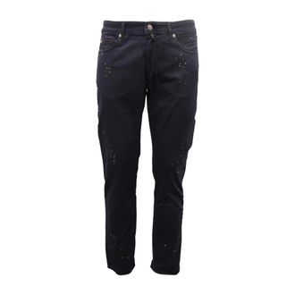 BRIGLIA 1949 Blaue Ribot-C Hose mit Taschen - - Jeans - Herren - Blau - W35
