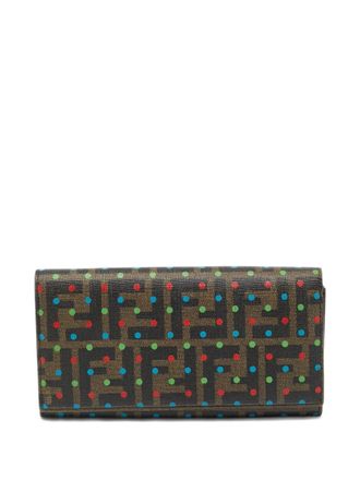 Fendi 2010 Portemonnaie mit Polka Dots - Braun