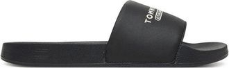 Tommy Hilfiger Pantoletten Raised Pool Slide FM0FM05761 Schwarz