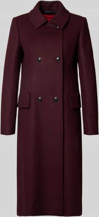 HUGO BOSS Wollmantel Modell Medita mit Zierkn&ouml;pfen