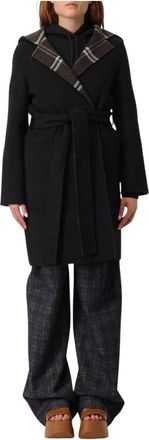 Burberry Femme, Manteaux, Noir, Taille: 38 FR Manteau à Capuche