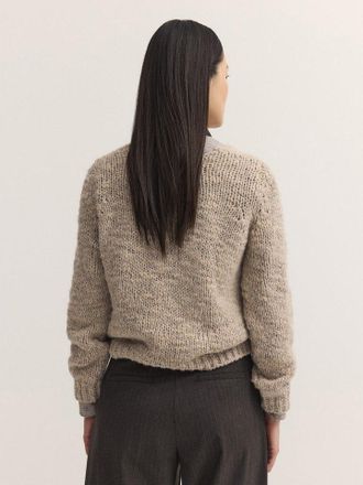 Bugatti V-Ausschnitt-Pullover Regular Fit Regular Fit V-Ausschnitt Meliert