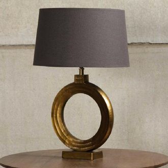 Chehoma Lampe ronde dor&eacute;e Lorentz 38x29cm