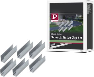 Paulmann 94215 Plug & Shine Neon Stripe 6 Montage-Clips Außenbereich Weiß Gartenleuchte Alu Gartenlicht
