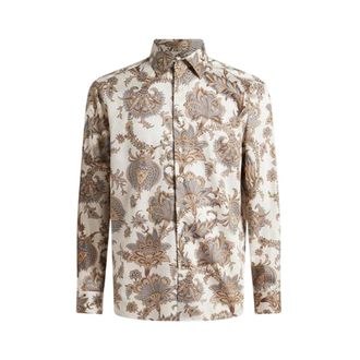 Etro Homme, Chemises, Multicolore, Taille: L Chemise en coton Maxi Flower Paisley
