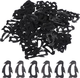 SOLUSTRE Garneck Pinguinf&ouml;rmiges Konfetti Tischstreuer Partydeko Weicher Rei&szlig;fester Stoff Buntes Festivalkonfetti f&uuml;r Esstischdekoration und Feierlichkeiten