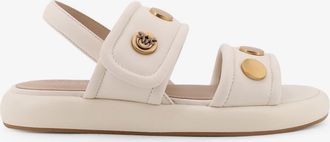 Pinko Fiona low leather sandals - PINKO - gender_Woman