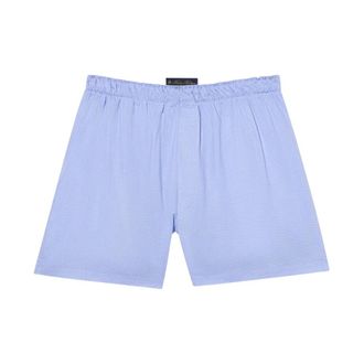 Brooks Brothers Micro Effect Cotton Boxer Shorts - - Underwear - Herren - Blau - M