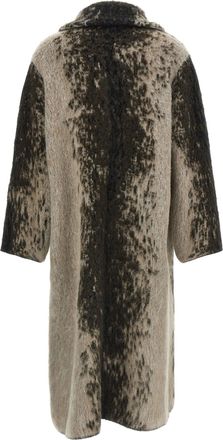 Nude Wool-and-Alpaca Blend Coat - Brown