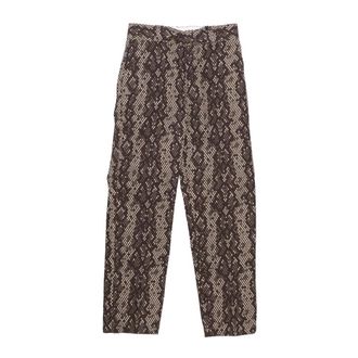 Dickies Khaki High Waist Animal Print Hose - - Trousers - Damen - Gr&uuml;n - W31