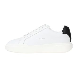 Calvin Klein Jeans Homme, Chaussures, Blanc, Taille: 45 EU Baskets Signature en Cuir