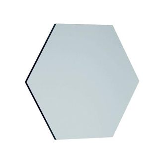 Dmora Spiegel Parvati 70x60 cm Schwarz Glasstruktur