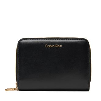 Calvin Klein Geldb&ouml;rse Calvin Klein Ck Medium Flap Zip Around LV04F1075G Schwarz