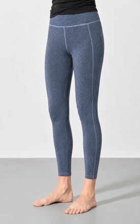Hempage Hempage Damen vegan Yoga Leggings Melange Blaubeere