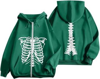 Generic Vestes &agrave; capuche surdimensionn&eacute;es &agrave; fermeture &eacute;clair pour femme - Style d&eacute;contract&eacute; - En polaire douce - Coupe confortable - Style athl&eacute;tique - 2026, 