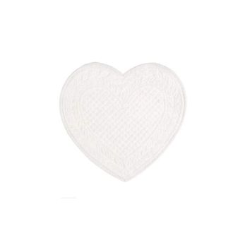 Blanc Maricl&ograve; Set mit 2 Tischsets aus Elfenbeinherz 30x32 cm A2068799AV