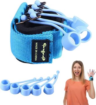 Generic Einstellbare Fingerverst&auml;rker | Guitar Finger Stretcher &Uuml;bung f&uuml;r H&auml;nde - Multifunktionale Finger Extensor Strengthener Training Riemen f&uuml;r Fingerstre