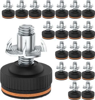 Generic Verstellbare Möbelnivellierer - Tischbeinnivellierer, Stuhlnivellierer Möbelnivellierer | Nivellierfüße 20X, verstellbare Füße mit Gummipads, Tischniv