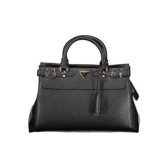 Guess Schwarze Polyethylen-Handtasche