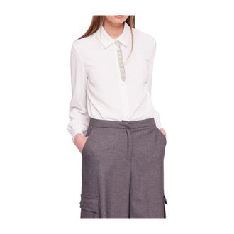 Gaud&igrave; Wei&szlig;e Cr&ecirc;pe de Chine Freizeitbluse - - Blouses & Shirts - Damen - Wei&szlig; - L