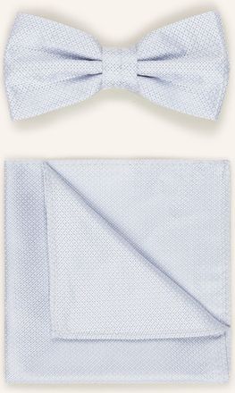 Paul Paul Set: Fliege Und Einstecktuch blau