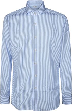 Xacus Homme, Chemises, Bleu, Taille: 2XL Camicia Pari Pari Collo Francese