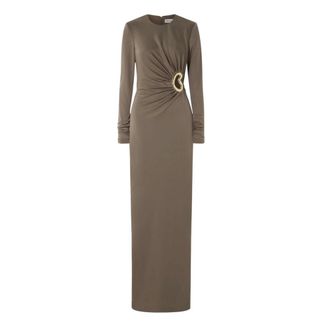Rebecca Vallance Mischa Langarm Maxikleid - - Dresses - Damen - Braun - 2XS