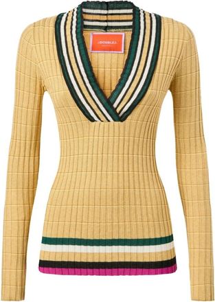 La DoubleJ Femme, Pulls, Beige, Taille: 40 FR Releve Top