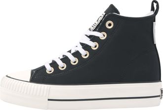 British Knights Damen Kaya MID Sneaker, Schwarz Cremeweiss, 36 EU