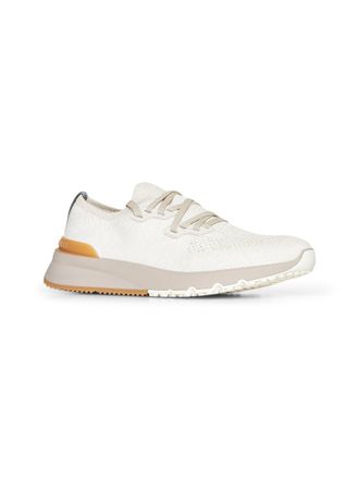 Brunello Cucinelli Knit Cotton Sneakers - Beige