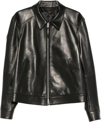 Tom Ford Homme, Vestes, Noir, Taille: XL Leather Vestes