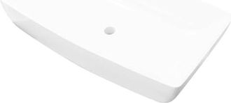 vidaXL Lavabo Rectangulaire C&eacute;ramique Blanc Vasque &agrave; Poser Lave-mains Bain