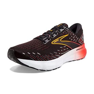 Brooks Chaussures de running sur route Homme Glycerin 20 (Medium), Black/Blackened Pearl/Fiery Red, 42.5 EU