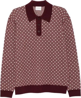 Dr&ocirc;le de Monsieur Polo &agrave; motif losange - Homme - Tops - Brun - Taille: XL