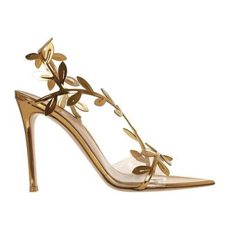 Gianvito Rossi Femme, Chaussures, Beige, Taille: 40 EU Flavia Glass + Metal