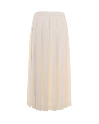 Fabiana Filippi Womens Pleated Skirt Tecno Tailoring Butter Viscose