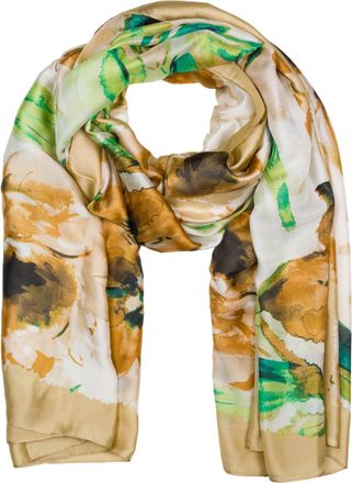 styleBREAKER Schal Schal mit Aquarell Blumen Muster