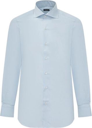 Finamore Homme, Chemises, Bleu, Taille: 3XL Milano Eduardo Shirt