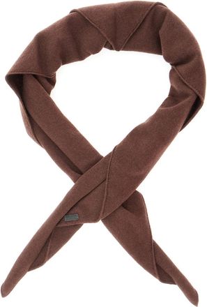 Brunello Cucinelli Cashmere with Monile Detail Scarf - Brown
