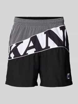 Karl Kani Regular Fit Shorts mit Label-Stitching