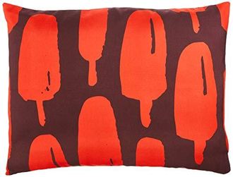 Bonamaison Le Jardin du Lin Kissen Zierkissenbezug Orange-Bordeaux Kissenbezug, Weich Bequem, Für Zuhause Autos Büro Sofa Wohnzimmer Couch Schlafzimmer Dekor, 45