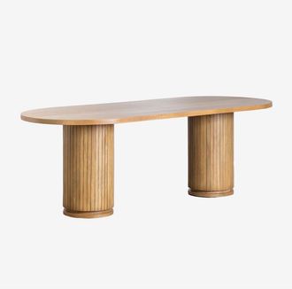 Sklum Sklum - Table de salle à manger ovale en bois de manguier Analis 240 x 110 cm