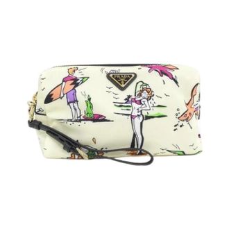 Prada Pre-owned Tessuto Surf Pouch - - Pre-owned - Damen - Beige - ONE SIZE