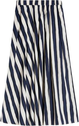Max Mara Femme, Jupes, Multicolore, Taille: 36 FR Printed Poplin Pleated Skirt