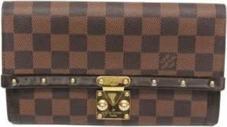 Louis Vuitton unisex, Pre-owned, Brun, Taille: ONE Size Portefeuille en toile Pre-owned