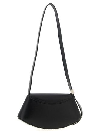 Jil Sander Womens Black Bovine Leather Crossbody Bag