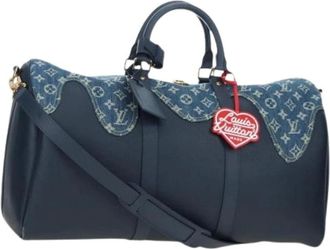 Louis Vuitton Sac Boston Vintage Pr&eacute;-appartenant - Femme - Pre-owned - Bleu - Taille: ONE Size
